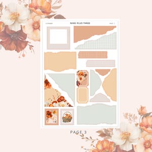 October Mini Journal Sticker Kit Journal or Planner - Etsy