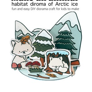 Make an Arctic,printable Arctic,paper Craft for Kid,arctic Diorama ...