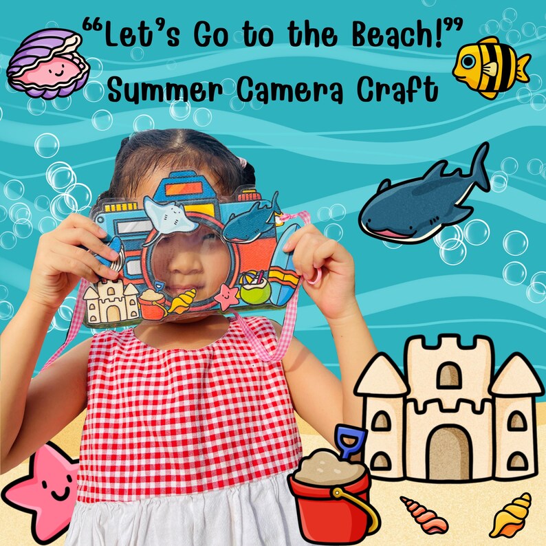 Let’s Go to the Beach! DIY Camera Craft for Summer Exploration - Etsy