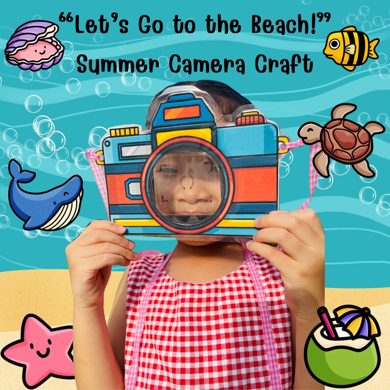 Let’s Go to the Beach! DIY Camera Craft for Summer Exploration - Etsy