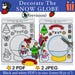 Decorate Snow Globe | Christmas Preschool Printable | Christmas ...