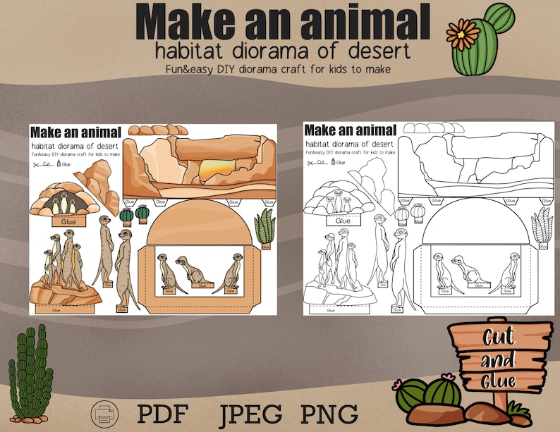 Animal Habitats Desert,diorama Animal Craft,habitats Science,meerkat ...