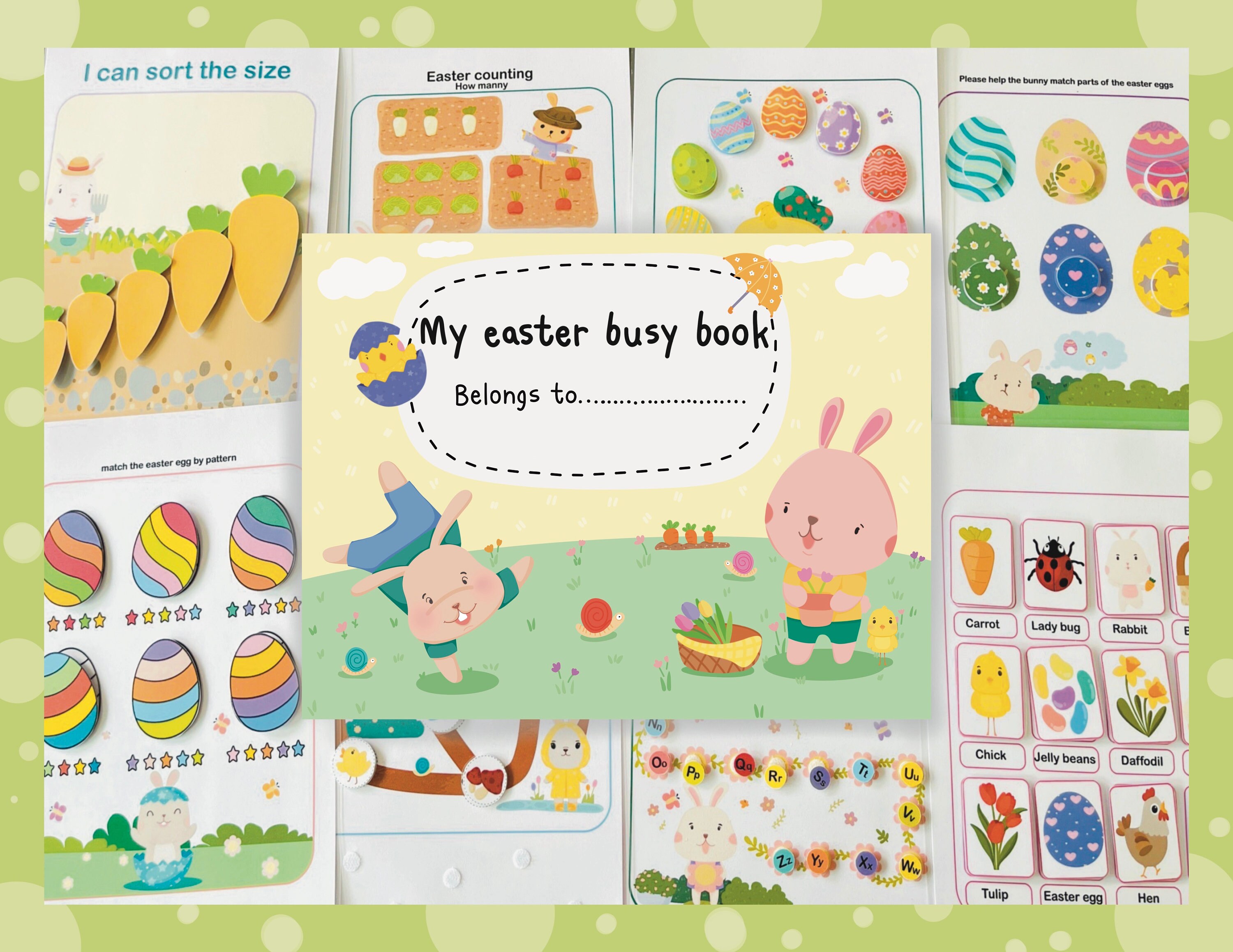 Easter Busy Book for Toddler,easter Busy Book,quiet Activites for ...