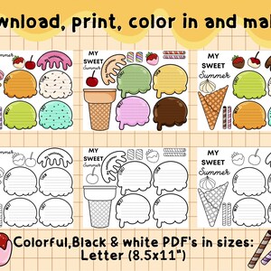 Ice Cream Writing Craft, End of Year, Summer Craft, Summer Plans ...