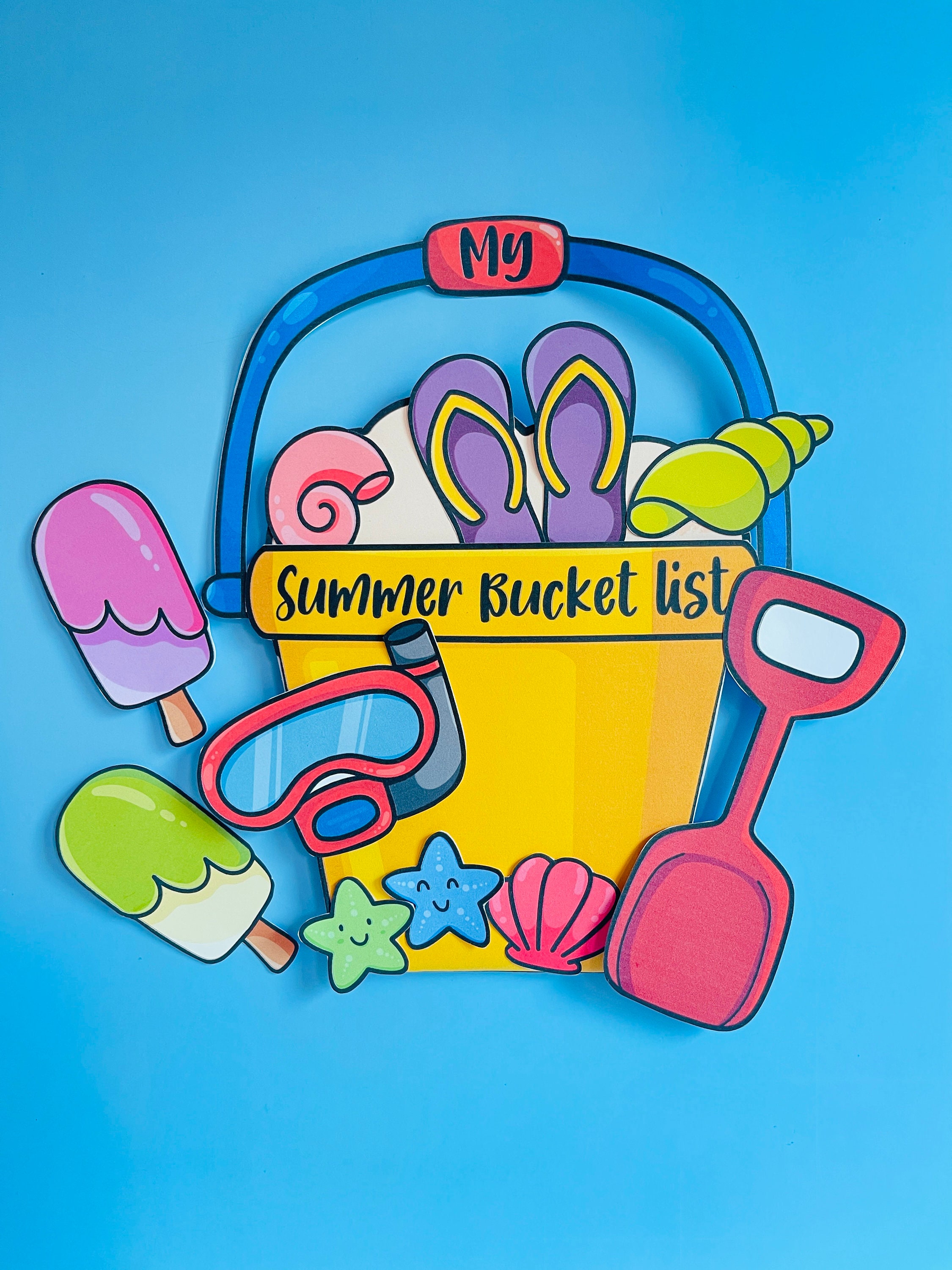 DIY Summer Bucket List Craft Fun and Easy Sand Bucket Project,end of ...