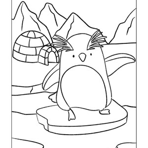 Arctic Animals Coloring Page | Winter Animals - Etsy