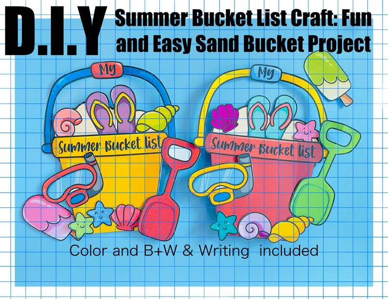 DIY Summer Bucket List Craft Fun and Easy Sand Bucket Project,end of ...