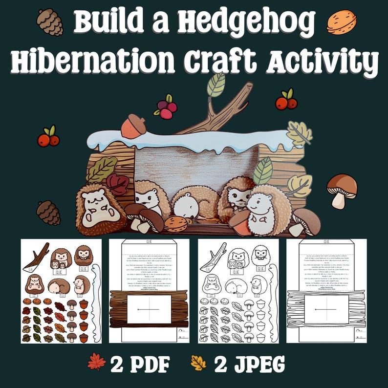 DIY Hedgehog Hibernation Diorama Woodland Animal Craft for Kids ...