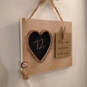 Beach Countdown, Vacation Countdown Chalkboard - Etsy