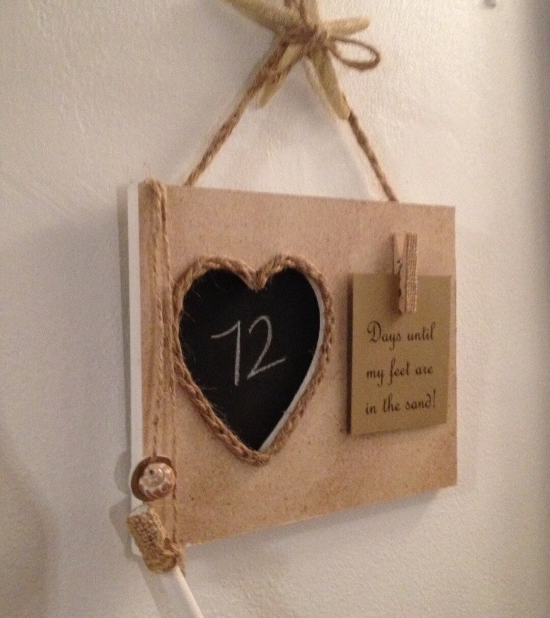 Beach Countdown, Vacation Countdown Chalkboard - Etsy