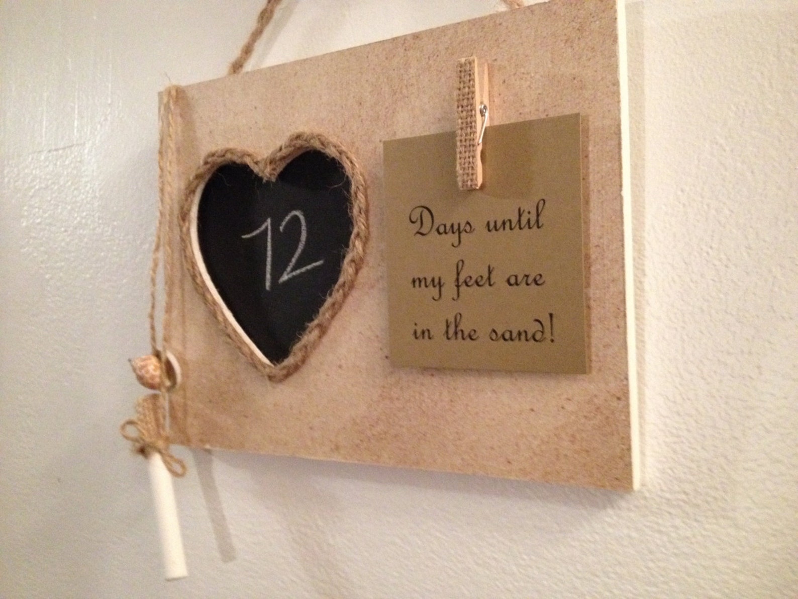 Beach Countdown Vacation Countdown Chalkboard - Etsy