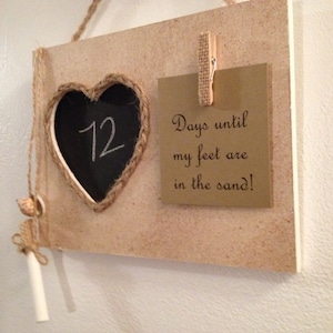 Beach Countdown, Vacation Countdown Chalkboard - Etsy