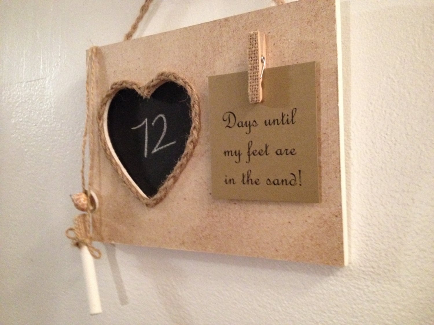 Beach Countdown Vacation Countdown Chalkboard - Etsy