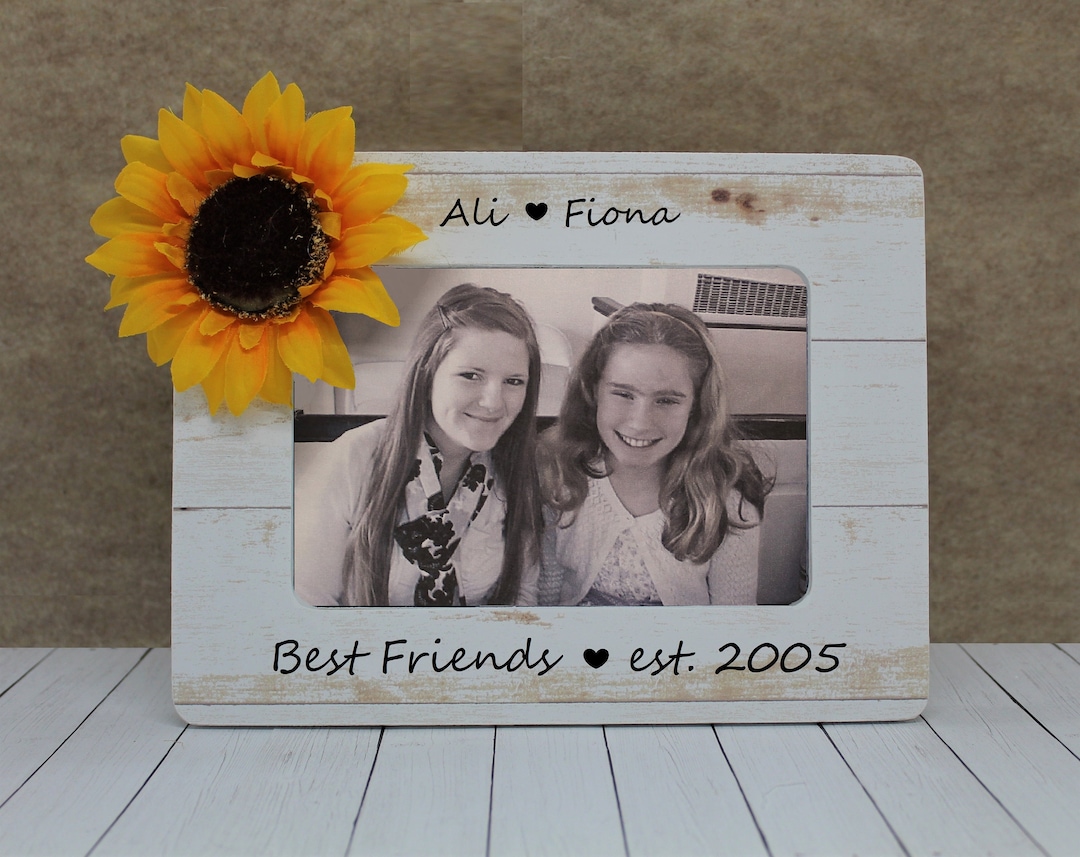 Sunflower Best Friend Gift Frame / Personalized Birthday Gift for Best ...