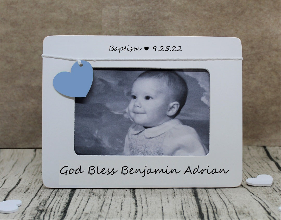 Baptism Frame Personalized / Baptism Gift Boy / Christening Gifts for ...