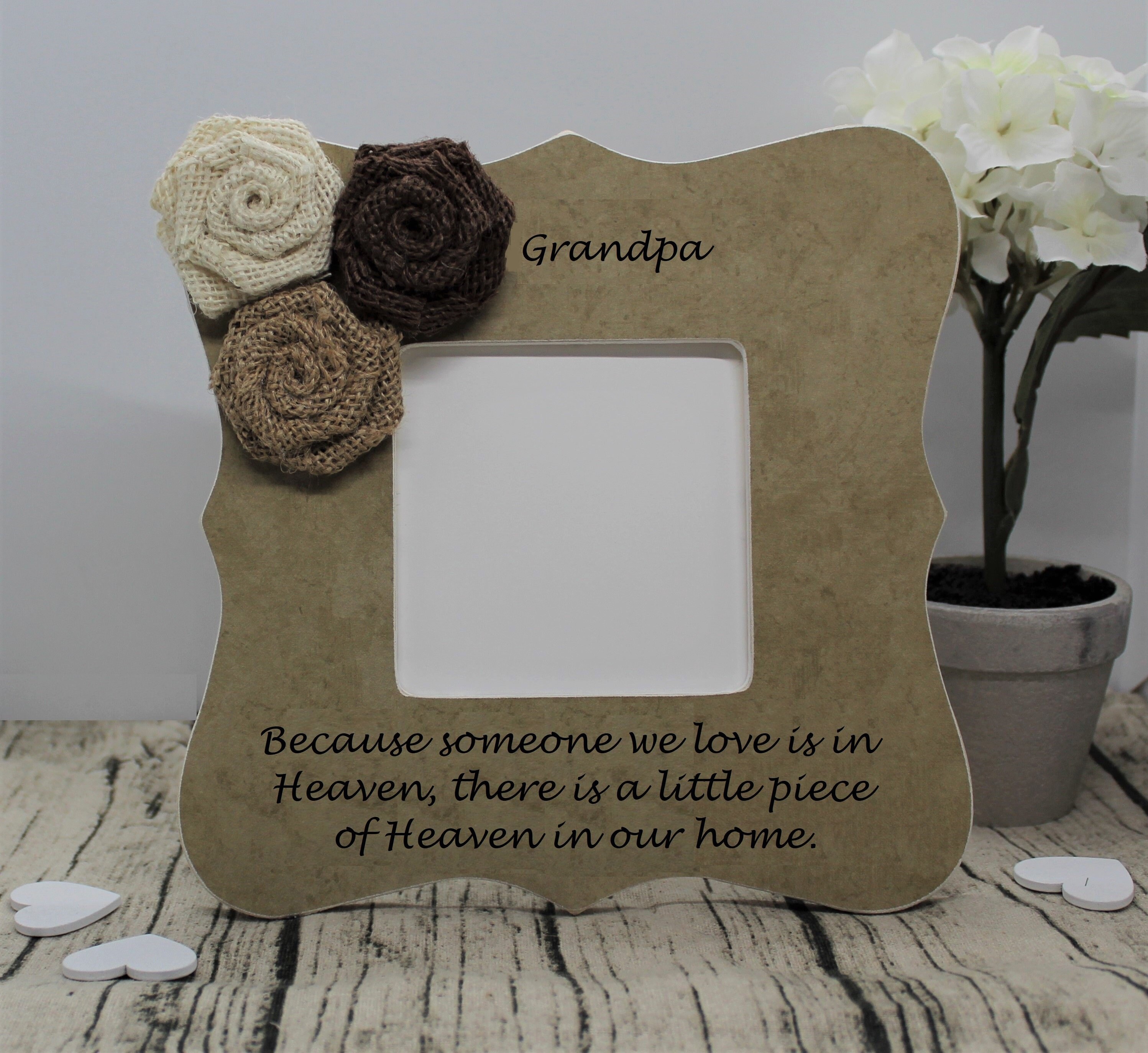 Grandpa memorial Loss of grandpa grandfather picture frame / | Etsy