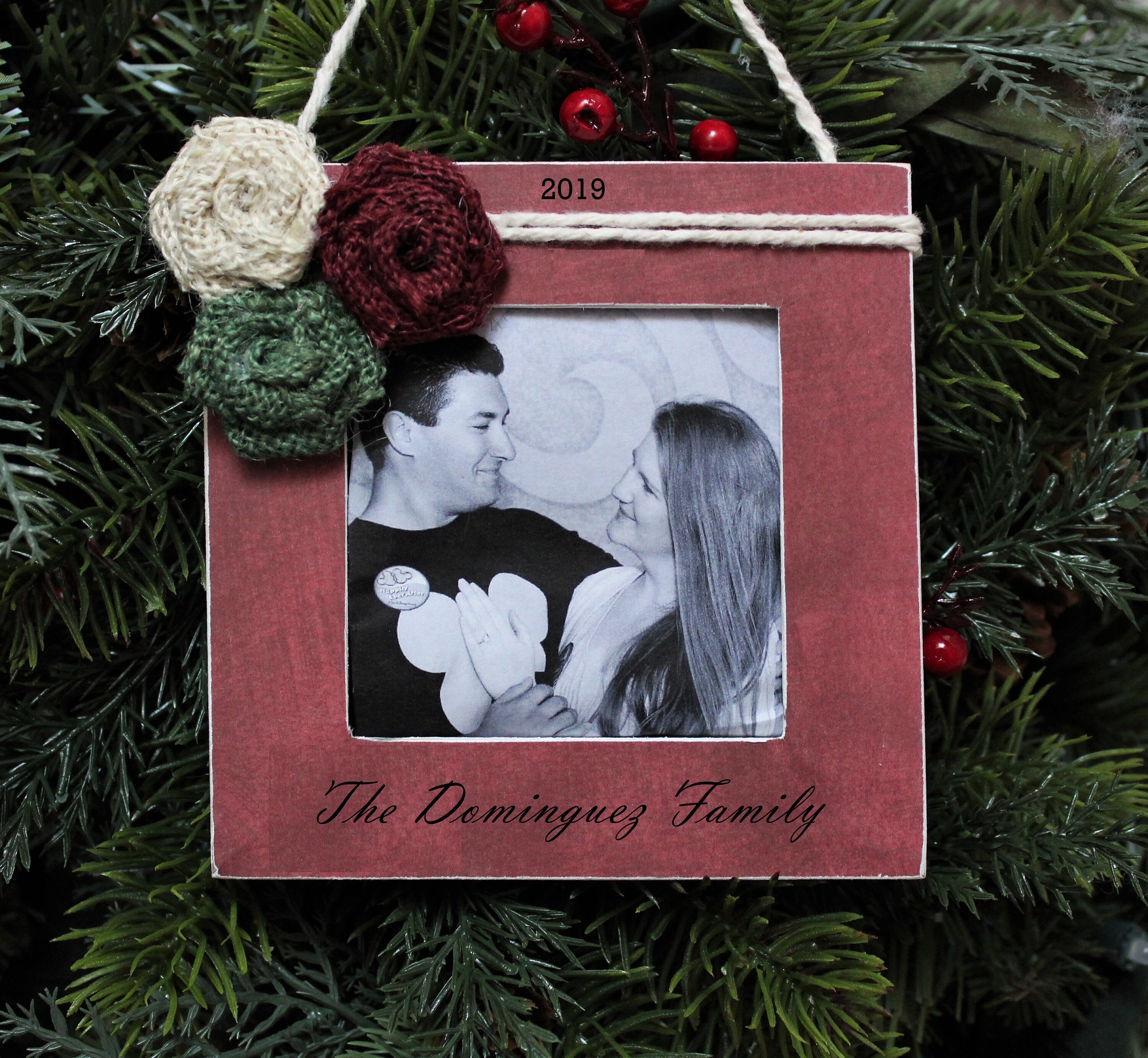 Picture Frame Christmas ornament | Etsy