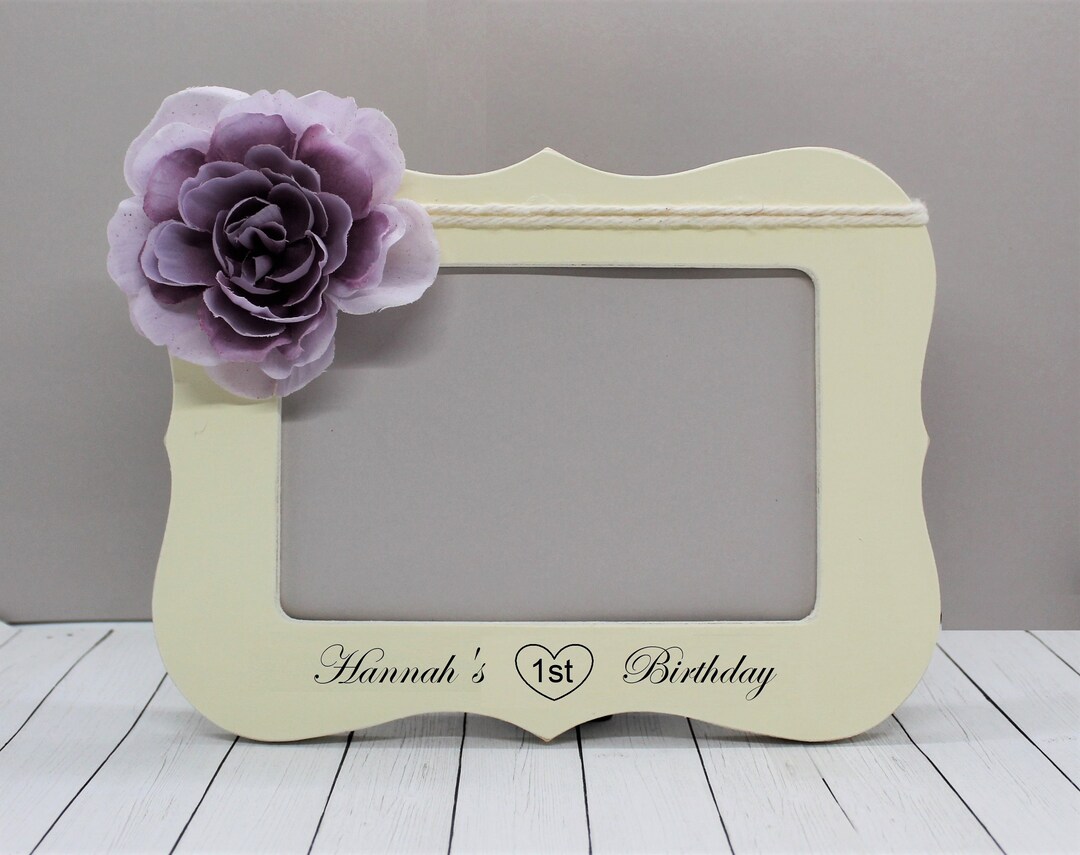 First Birthday Gift Girl Personalized Frame / 1st Birthday Girl Gift ...