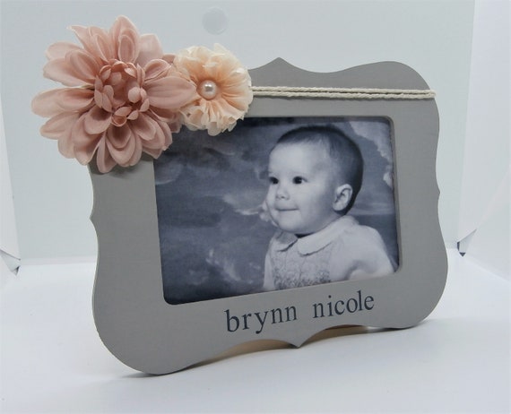Personalized baby girl gift personalized picture frame baby | Etsy