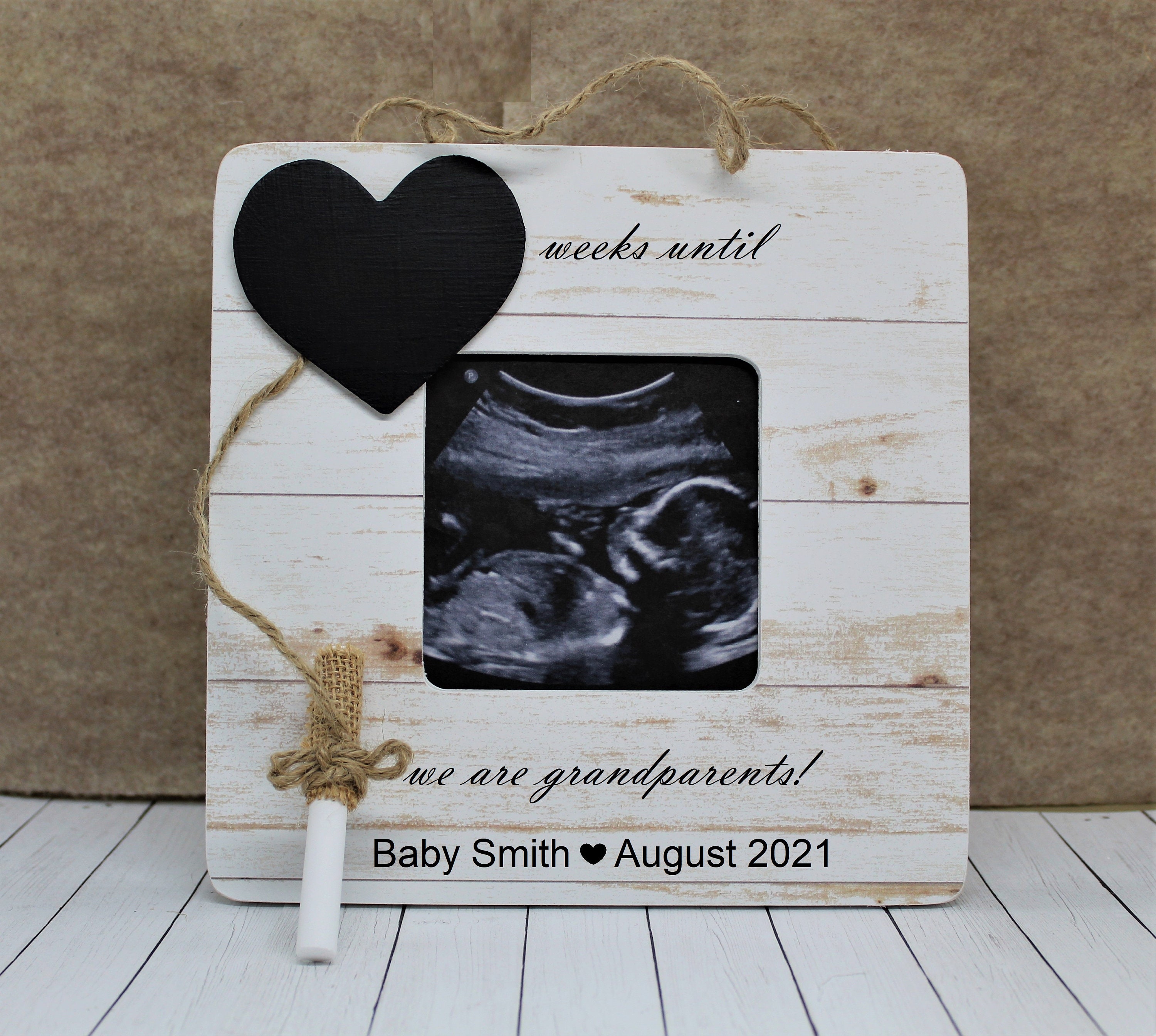 Pregnancy Announcement Grandparents Again Grandbaby Countdown ...