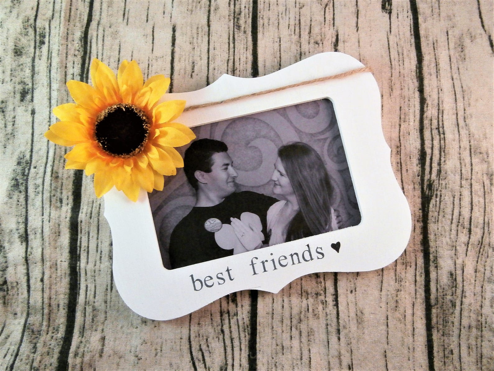 I Love You Frame Personalized Picture Frame Love Sunflower | Etsy