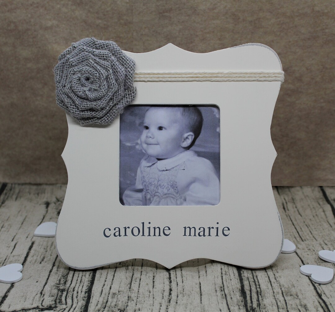 Baby Picture Frame / Baby Gift Personalized Girl Photo Frame - Etsy