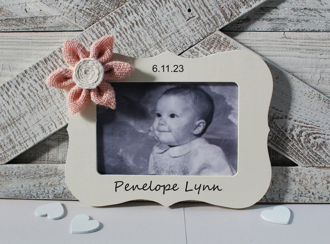 Baby Girl Gift Personalized Picture Frame With Name / Baby Gift for New ...