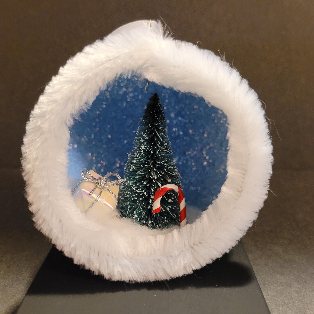 Diorama Christmas Ornament, 3D Christmas Ornament, Handcrafted Christmas Ornament, 2 3/4 Inches ...
