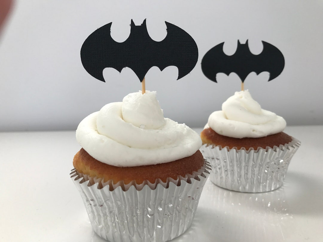Batman Cupcake Topper / Batman Cake Topper / Superhero Cupcake Toppers ...