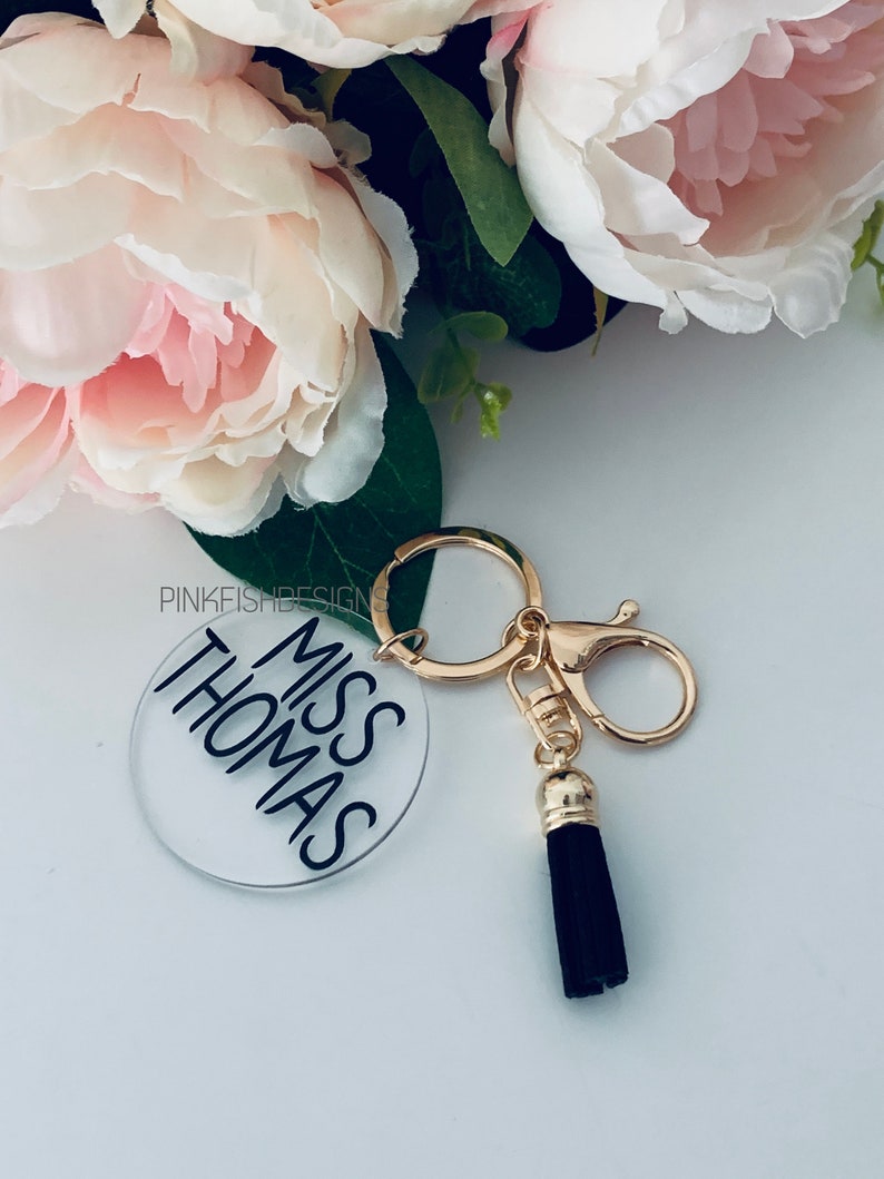Personalised Keyrings Student Teacher Gift Personalised Key - Etsy ...