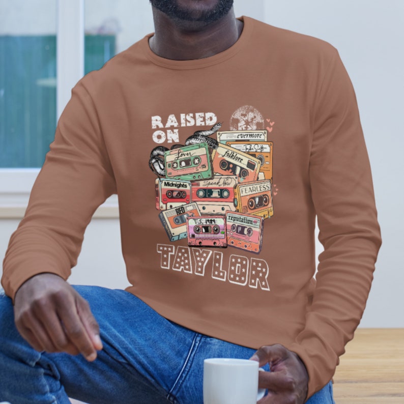 Music Lover Gift File, Raised on Taylor Retro Cassette Tape Pop Music ...