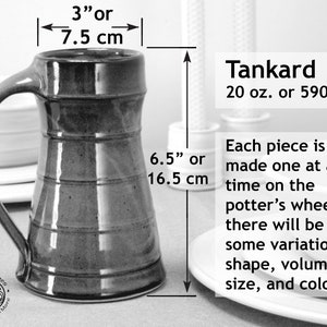 Stoneware Beer Stein Set: Handmade Pottery Tankards, 20 Oz - Etsy