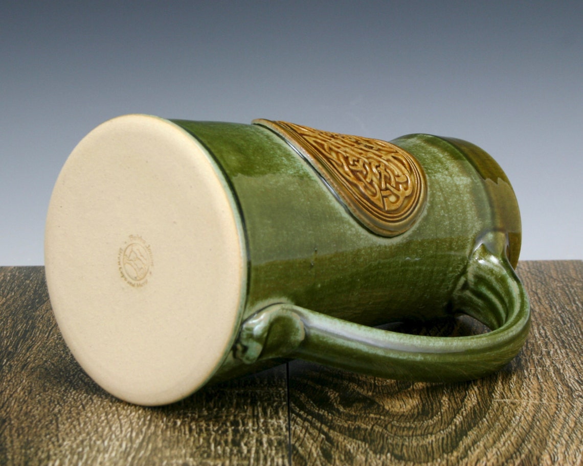 Celtic Beer Tankard in HUGE 32 Oz Size With Celtic Knot Logo - Etsy