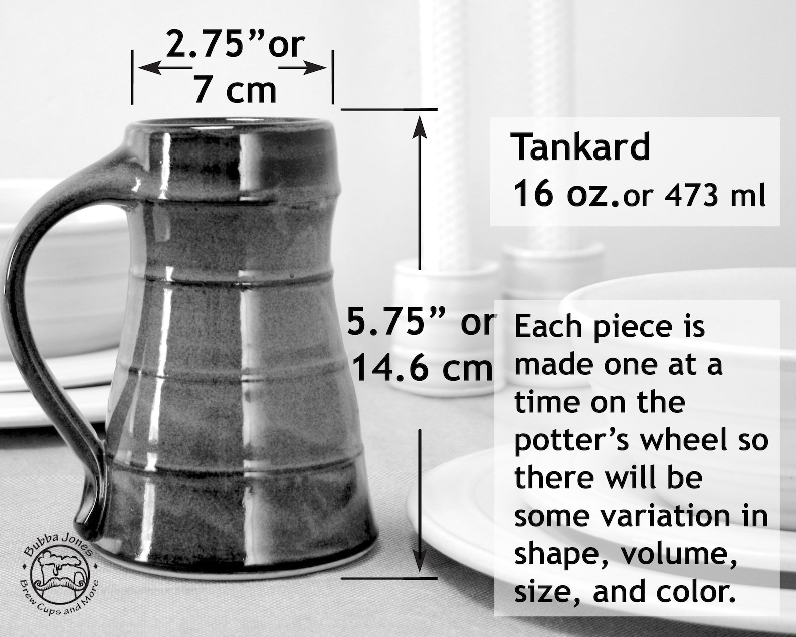 Beer Tankard Handmade From Stoneware Clay on the Potter's - Etsy