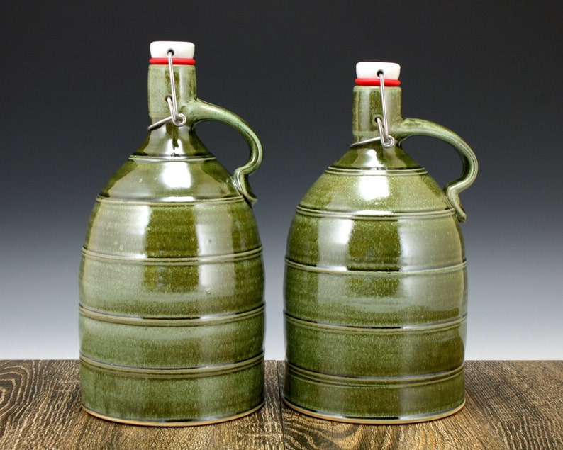 64 oz Beer Growler a ceramic stoneware growler for home brew | Etsy