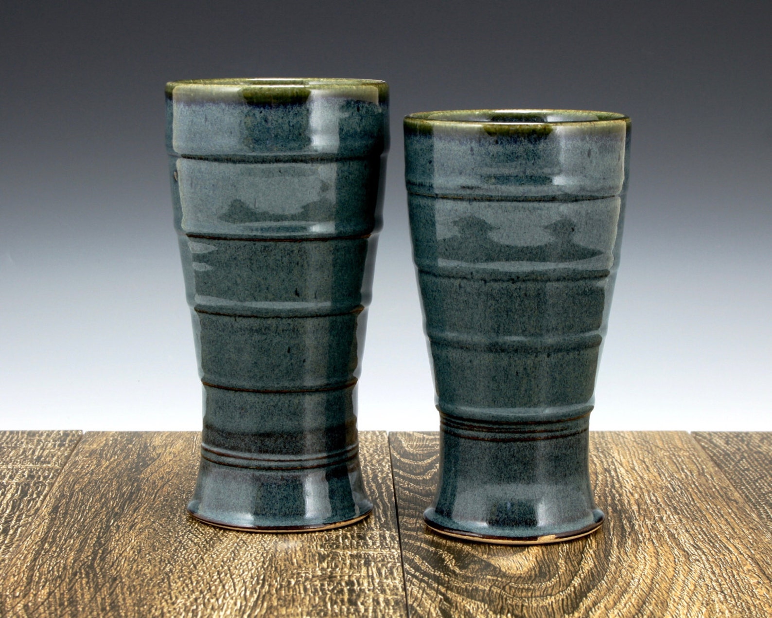 Stoneware Pottery Pilsner Cup 16 Oz. With Night Sky Blue - Etsy