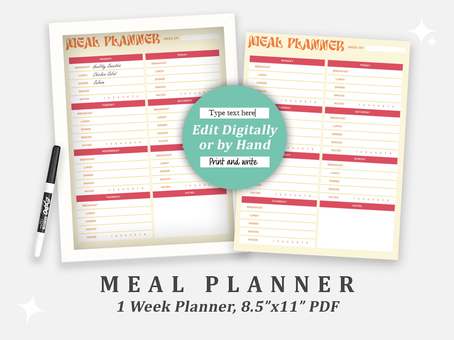 Groovy Productivity Bundle | 2025 Monthly Calendar | Retro Groovy ...