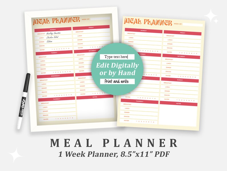 Groovy Productivity Bundle | 2025 Monthly Calendar | Retro Groovy ...