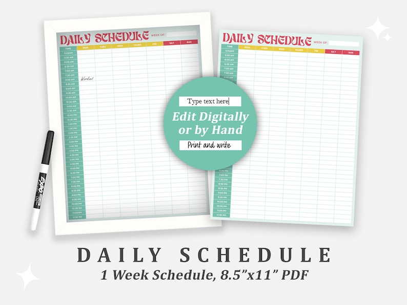 Groovy Productivity Bundle | 2025 Monthly Calendar | Retro Groovy ...