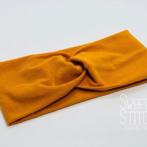 Mustard Headband Mustard Turban Twist Headband Wide Adult - Etsy