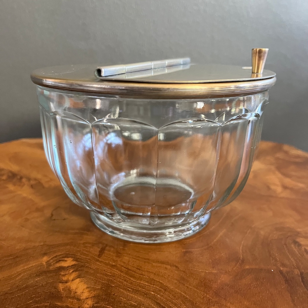 Vintage MEDCO Depression Glass Flip Top Sugar Candy Salt Bowl - Etsy