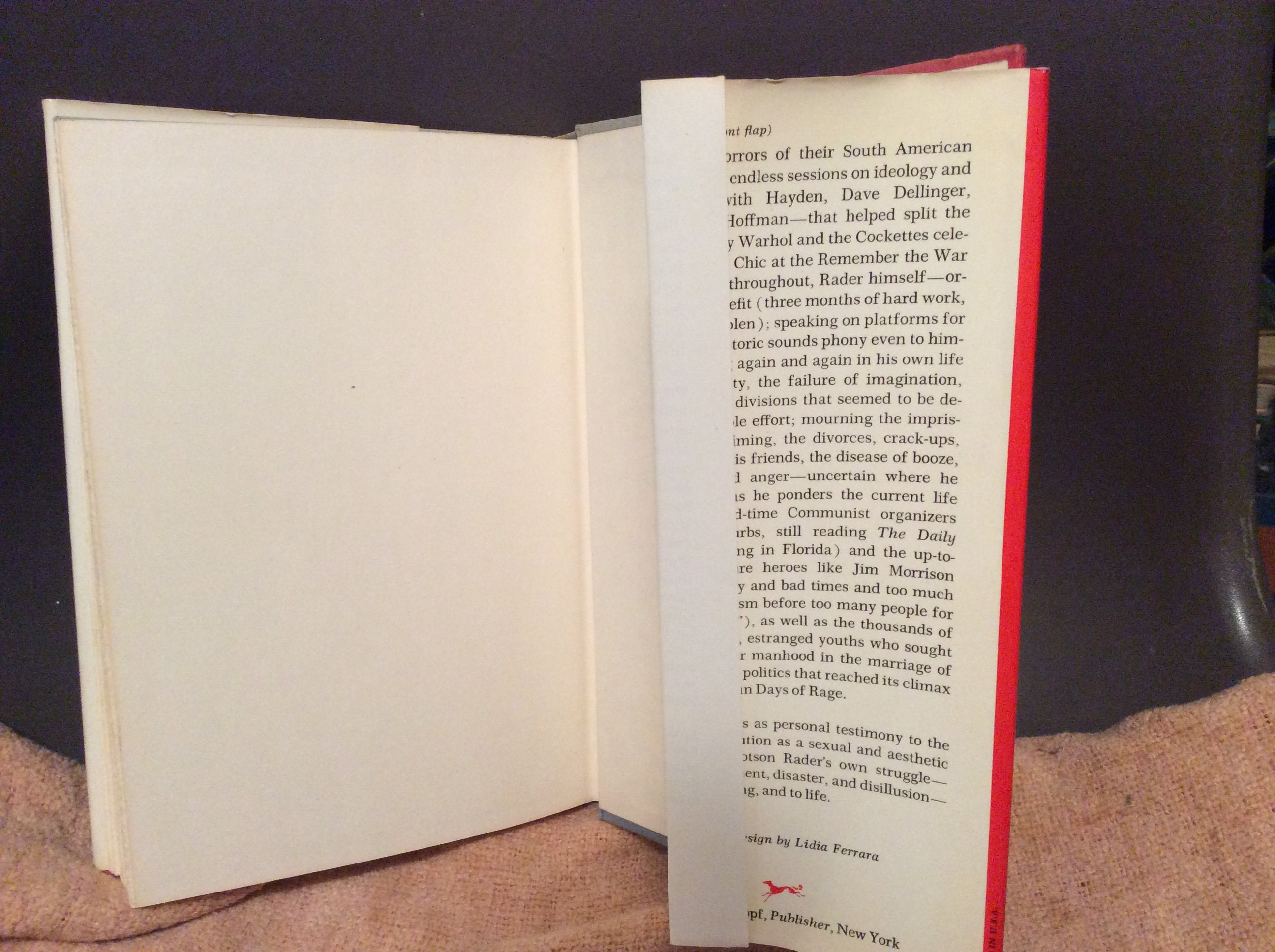 Blood Dues, by Dotson Rader - Etsy