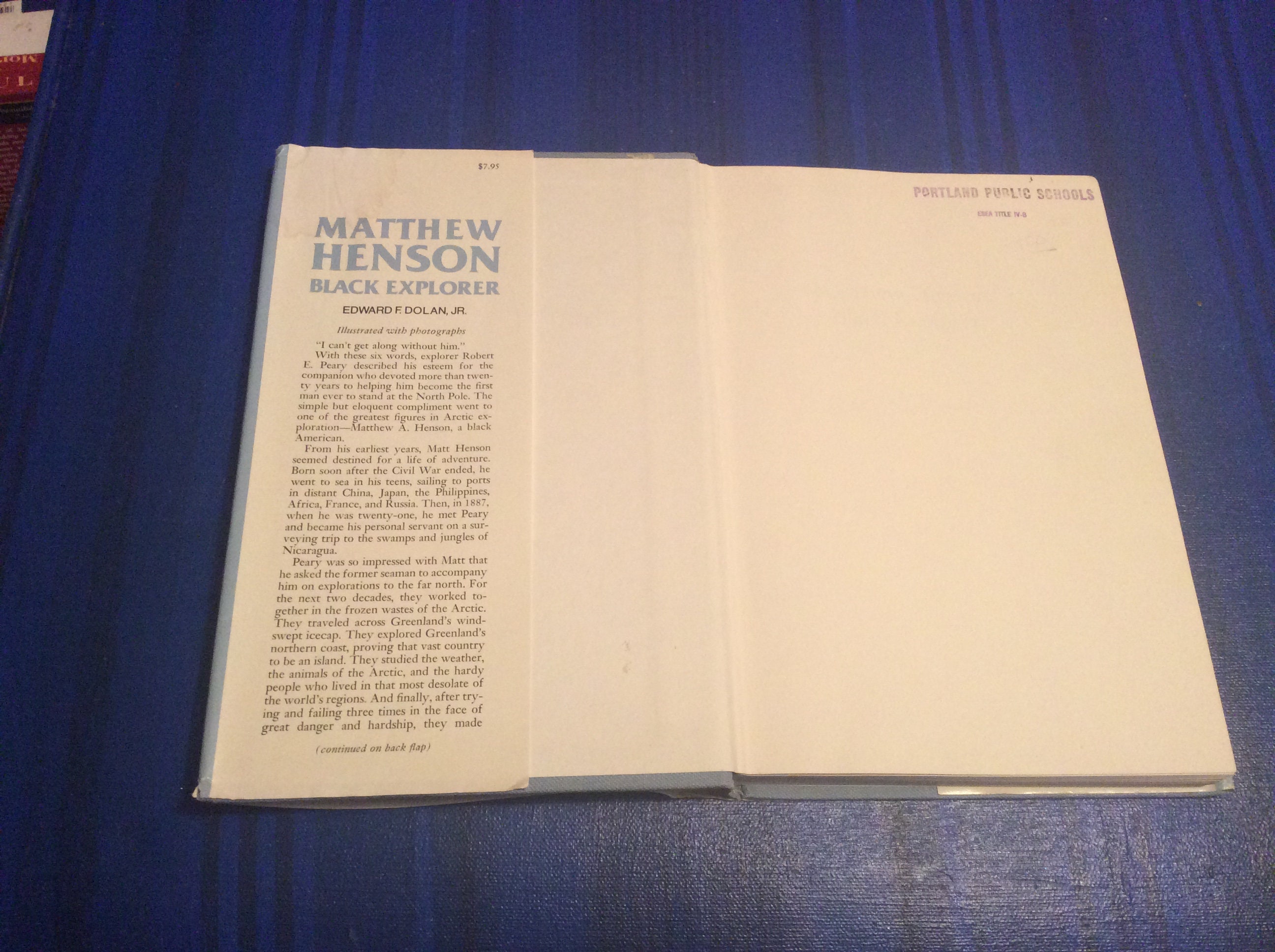 Matthew Henson, Black Explorer, by Edward F. Dolan, Jr. - Etsy