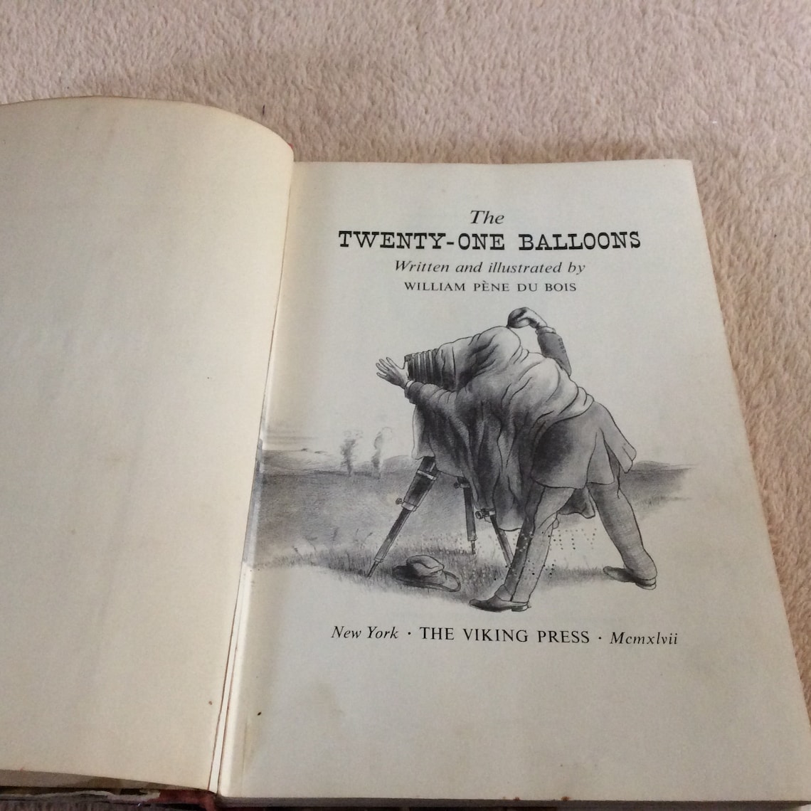 The Twenty-one Balloons, by William Pène Du Bois - Etsy
