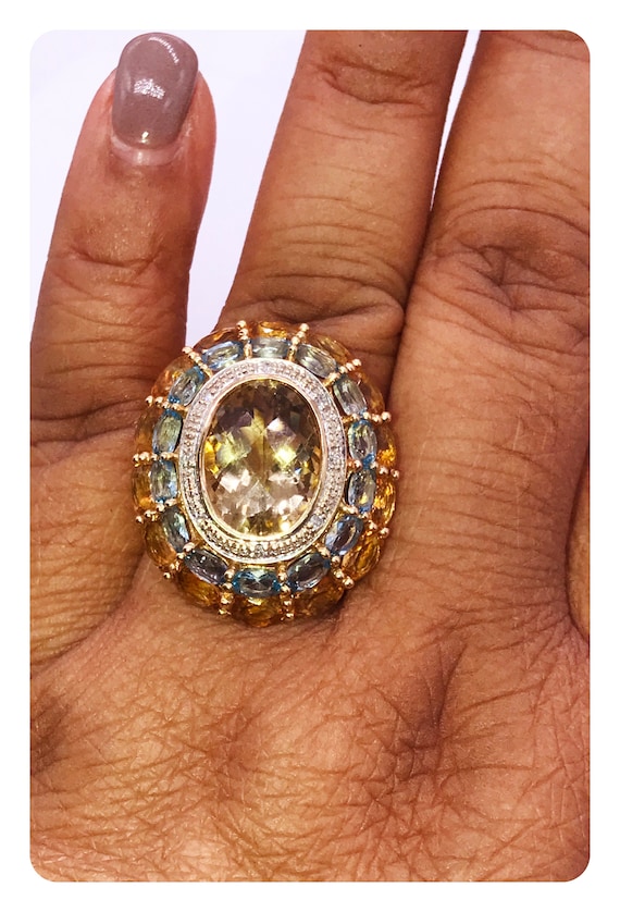 Vintage topaz & citrine - Gem