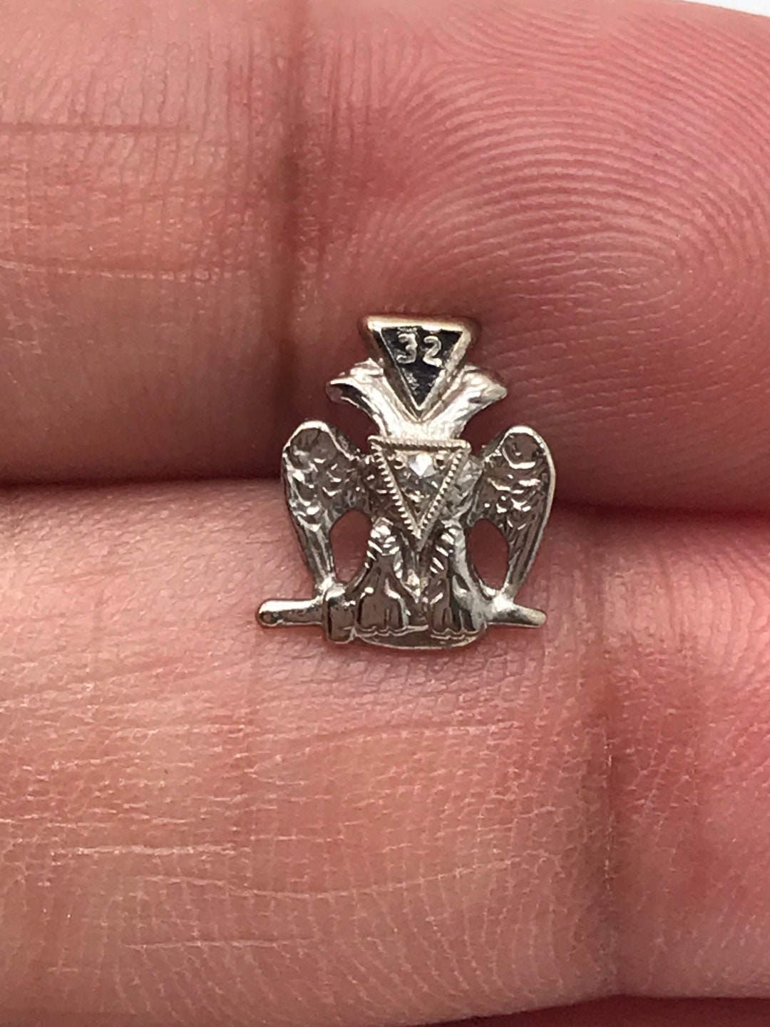 Scottish Rite, 32 Degree Pin,24k Gold - Etsy