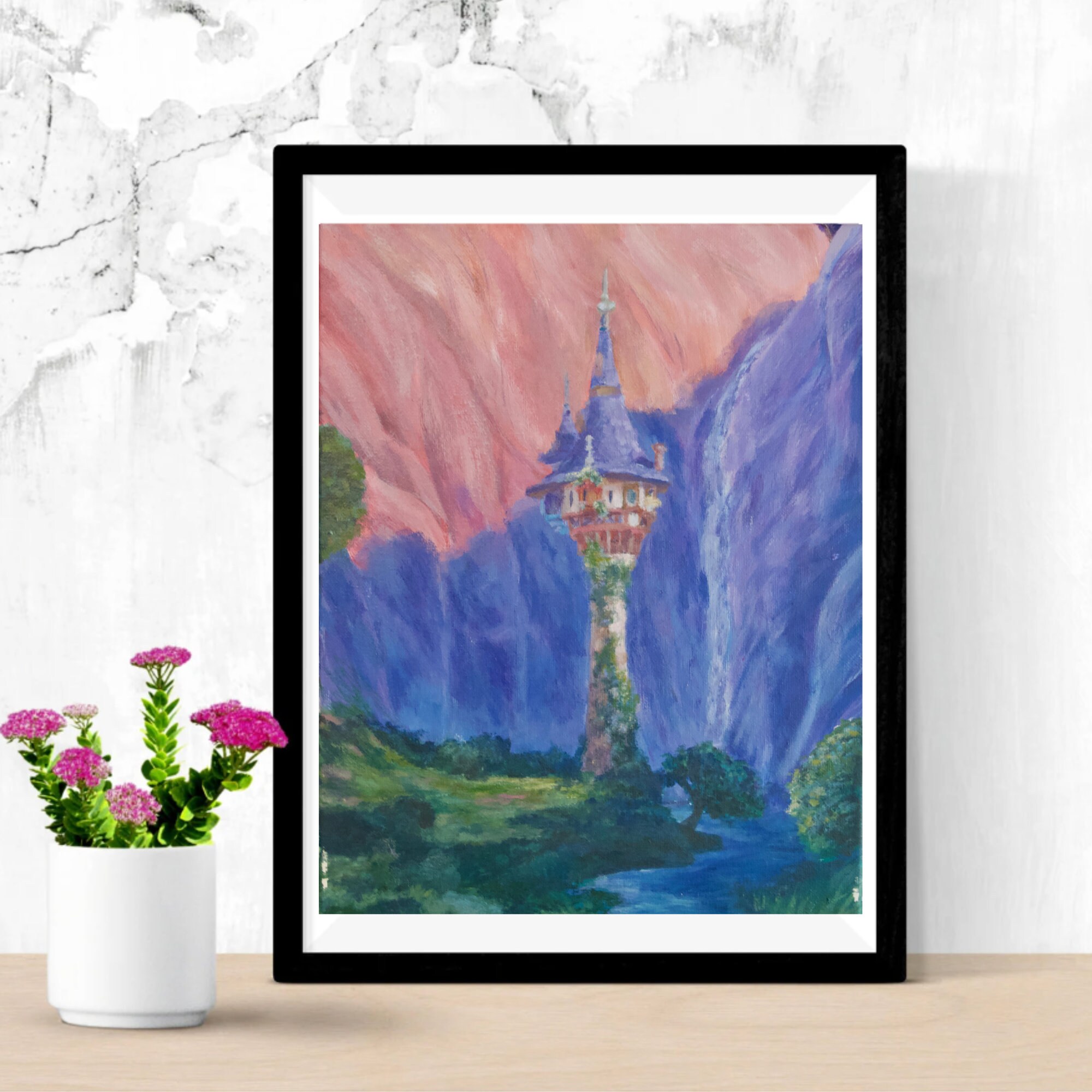 Rapunzel Tower Painting