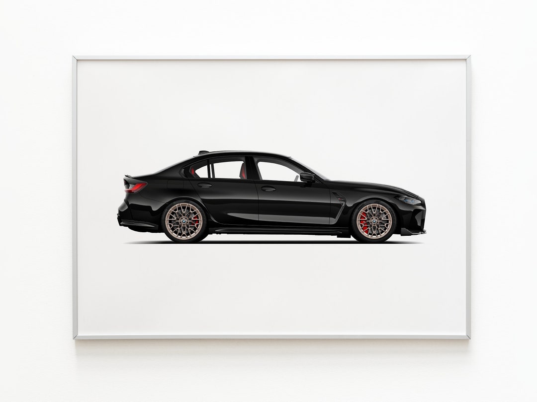 BMW G80 M3 CS Black Print/poster/wall Art - Etsy