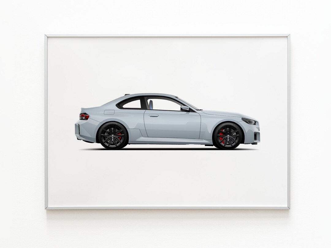 BMW G87 M2 Grey Car Art Automotive Prints & Posters - Etsy
