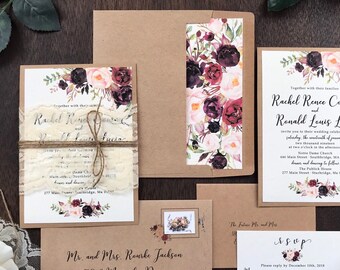 Wedding Invitation Lace - Etsy